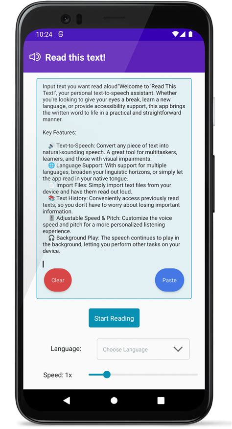 Text To Speech App