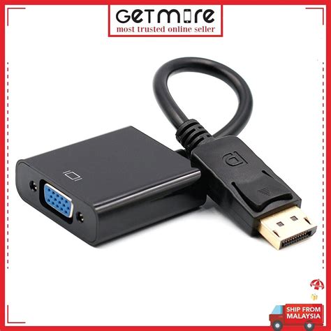 P Displayport Dp Male To Vga Female Cable Adapter Display Port Converter For Projector Hp