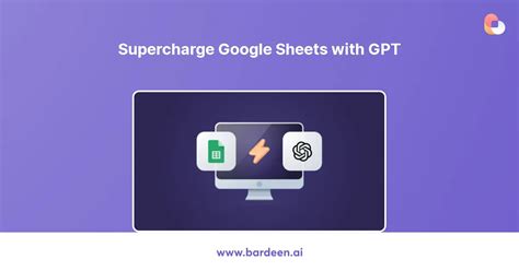 ChatGPT Google Sheets Tutorial Using AI For Productivity