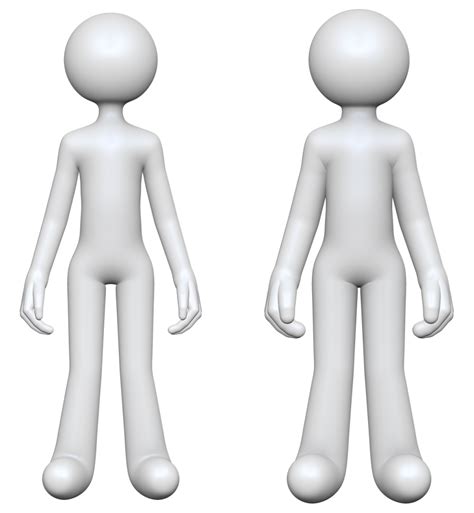 ダイエットの棒人間の3Dイラスト ココ素材