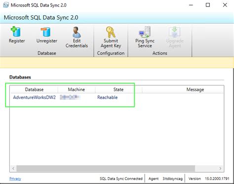 Data Sync Agent Exploration Azure