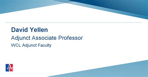 Profile David Yellen American University Washington Dc