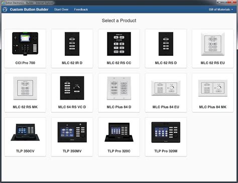 custom button builder extron