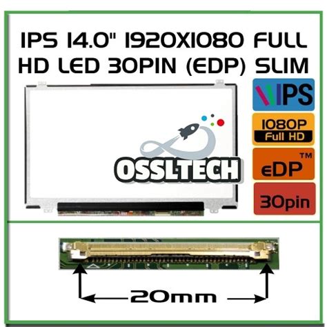 X Full HD LED Pin EDP Slim IPS Laptop LED LCD Screen Shopee Malaysia