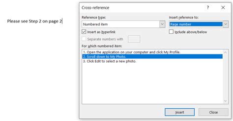 How To Cross Reference In Microsoft Word