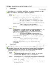 Review Test Submission Module Quiz Docx Review Test Submission Module Quiz Question