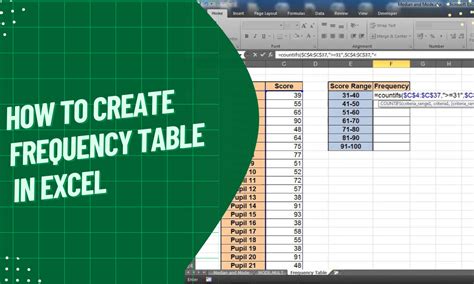 Unlocking Data Insights How To Create Frequency Table In Excel Earn