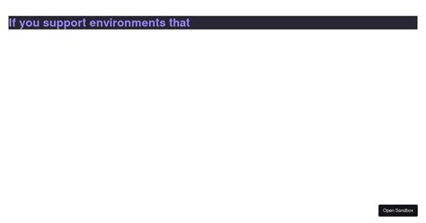 Use Editable Forked Codesandbox