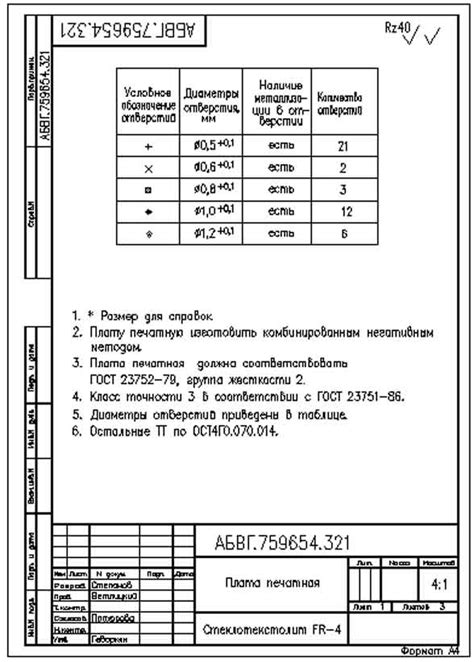 Правила выполнения чертежей печатных плат гост