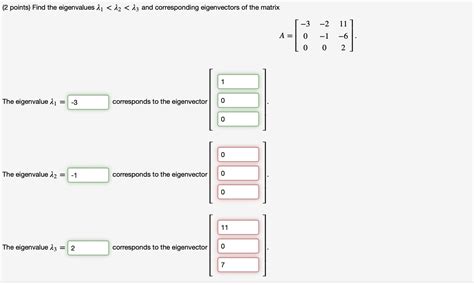 Solved 2 ﻿points ﻿find The Eigenvalues λ1