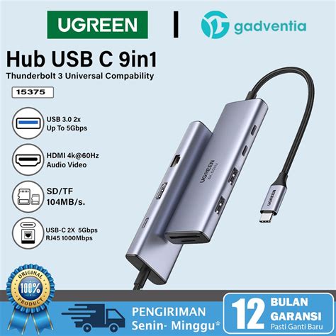 Jual Ugreen Adapter Usb Type C Splitter Hub Splitter Multiport In Port Usb High Speed
