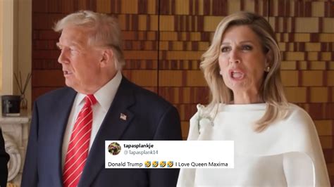 Queen M Xima Of Netherlands Amuses Internet With Her Mimicry Of Trump S Expressions Watch Culture