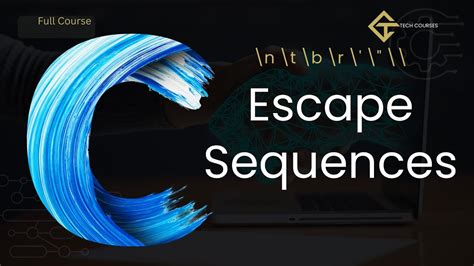 C85 Escape Sequences In C Youtube