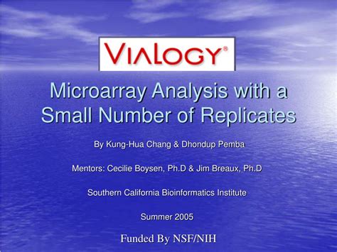 Ppt Microarray Analysis With A Small Number Of Replicates Powerpoint