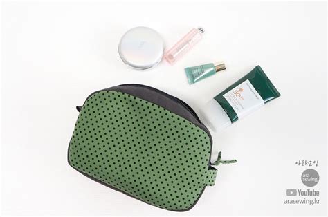 곡선 지퍼 파우치 만들기영상도안 Zipper Pouch 지퍼 파우치 만들기 가방 패턴 크로스백