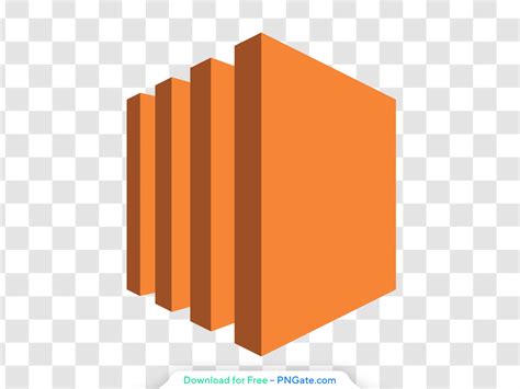 Aws Orange Hexagon 3d Design Icon Free Png Pngate