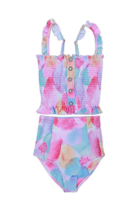 Betsy Smocked Tankini 94 Rad Swim