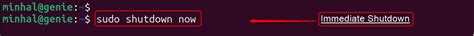 Shutdown Command In Linux Linux Genie