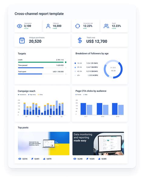 Linkedin Analytics Report Template Whatagraph Whatagraph