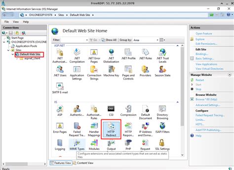 How To Set Website Redirection From Iis Accuwebhosting
