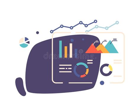 Future Technology Abstract Concept With Artificial Intelligence Dashboard With Charts Graphs