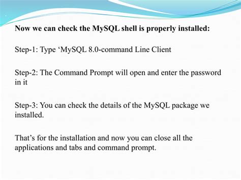 Installation Guide For Mysql In Windows Pptx Operating Systems