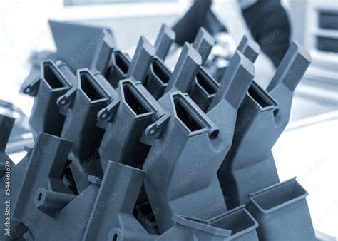 Models Printed On 3d Printer Isolated On White Background Objects Details Printed On 3d Printer