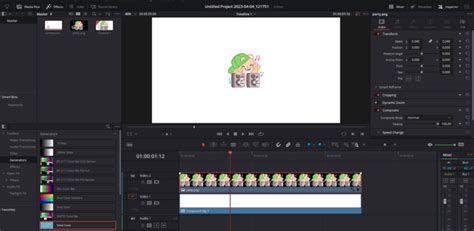 Add Drop Shadow Effect In Davinci Resolve Png And Text