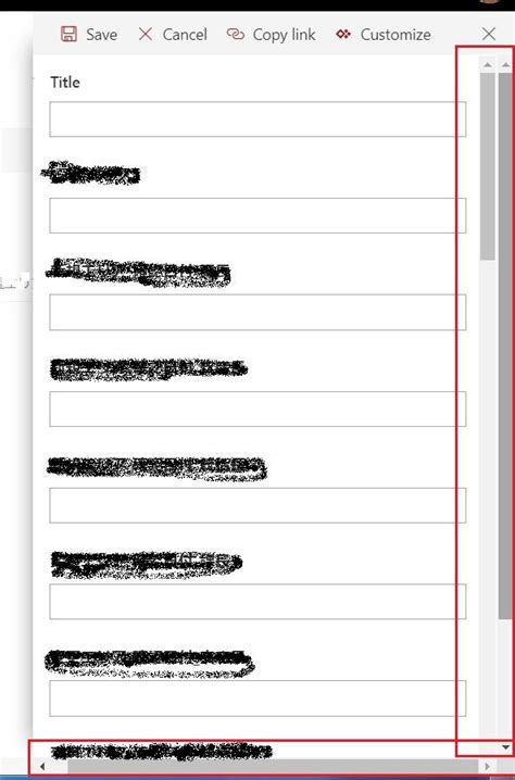how to prevent double scrollbars r powerapps