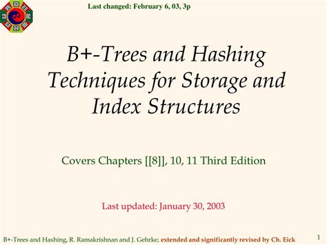 Ppt B Trees And Hashing Techniques For Storage And Index Structures