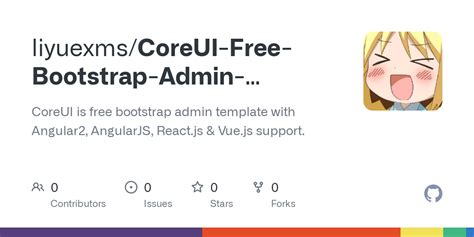 Github Liyuexmscoreui Free Bootstrap Admin Template Coreui Is Free