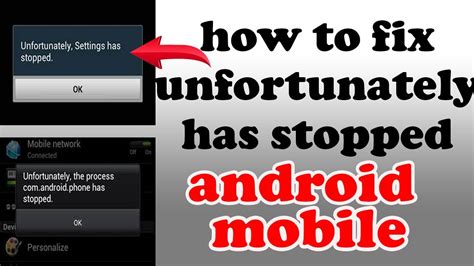 How To Fix Unfortunately Has Stopped Your Android Phone Tamil Youtube