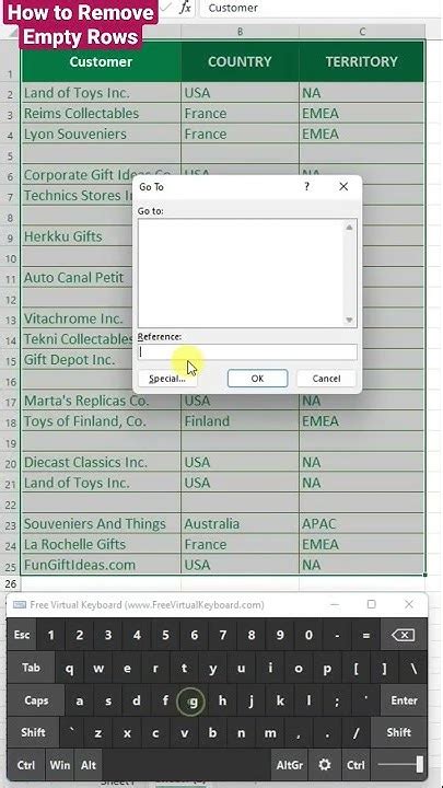 How To Remove Empty Rows Excel Shortcuts Excelshortcuts Exceltips Learnexcel Microsoft