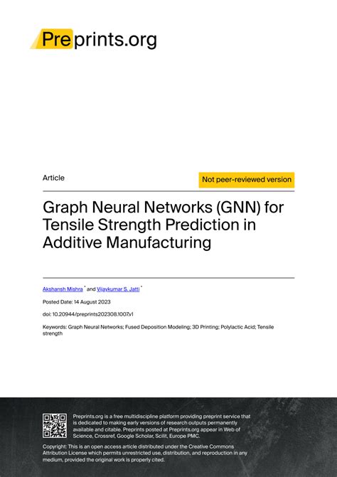 pdf graph neural networks gnn for tensile strength prediction in