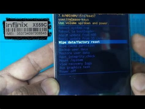 Infinix Hot 5 X559C HARD RESET YouTube