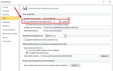 Excel Turn On Autosave Simple Guide