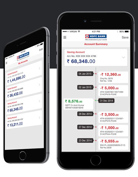 HDFC Bank Mobile Banking Concept App Redesign On Pantone Canvas Gallery