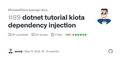 Stephan Van Rooij On Linkedin Dotnet Tutorial Kiota Dependency Injection By Svrooij · Pull