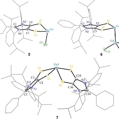 Solid State Molecular Structures Of 5 6 And 7 Aryl Groups Are Shown