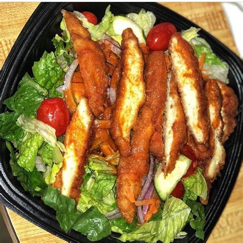 Buffalo Chicken Salad Goffle Grill