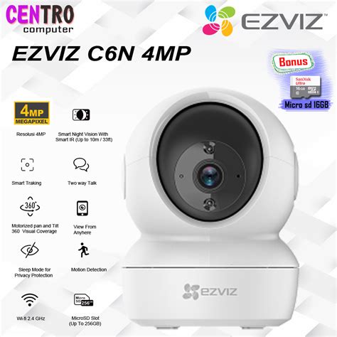 Jual Ezviz C N Mp Smart Wifi Pan Tilt Ip Camera Cctv Ezviz C N Mp Smart Shopee Indonesia