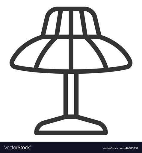 Table Lamp Royalty Free Vector Image Vectorstock
