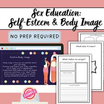 Sex Education Lesson Activities Self Esteem And Body Image By Worldwide Ed