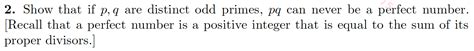 solved 2 show that if p q are distinct odd primes pq can