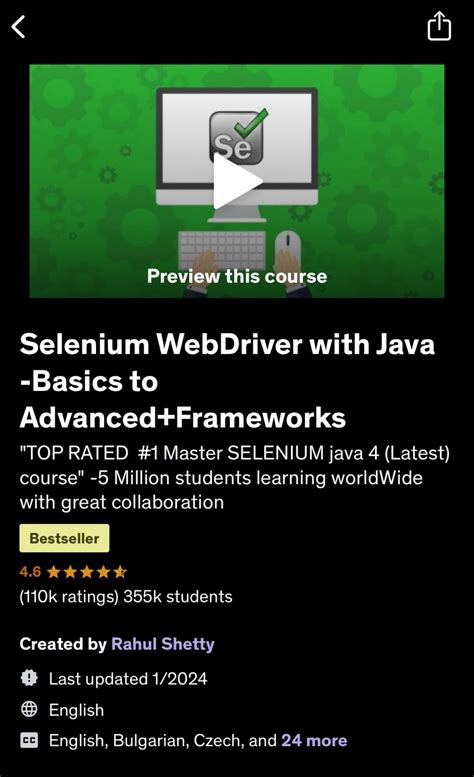 Cristal Carter On Linkedin Selenium Java Udemy Qaengineer Testautomation