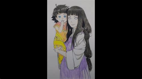Как нарисовать Хинату и Химавари из аниме Боруто Youtube