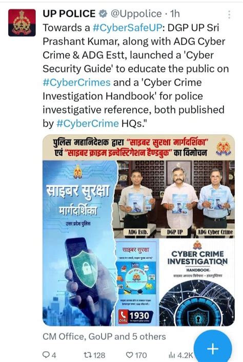 Pallavi Yadav On Linkedin Cybersecurity Cybercrime Collaboration Uppolice Design