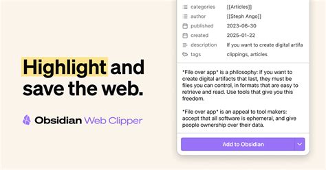 How To Create Your Own Obsidian Web Clipper Share And Showcase Obsidian Forum