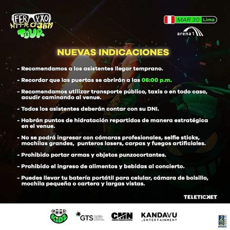 Ferxxo En Perú Rutas De Acceso Horarios Y Recomendaciones Para Ir A