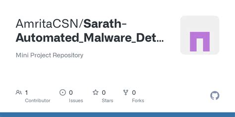 Github Amritacsnsarath Automatedmalwaredetectionusingmemory
